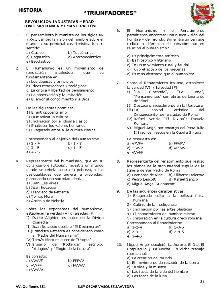 HISTORIA6 | PDF | Renacimiento | Perú