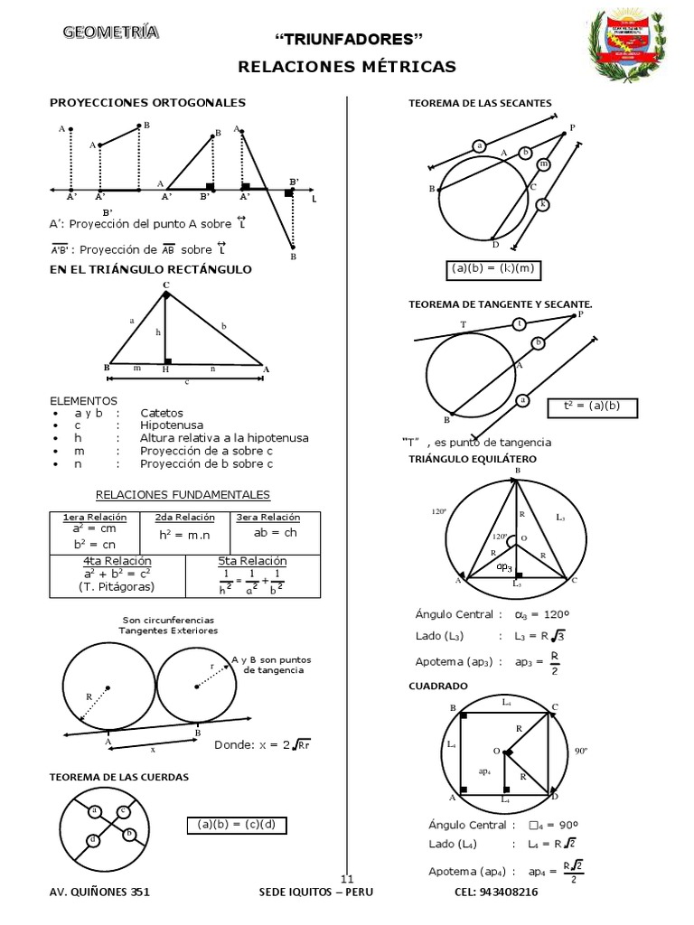 Geometria RSC6 | PDF | Triángulo | Geometría Elemental