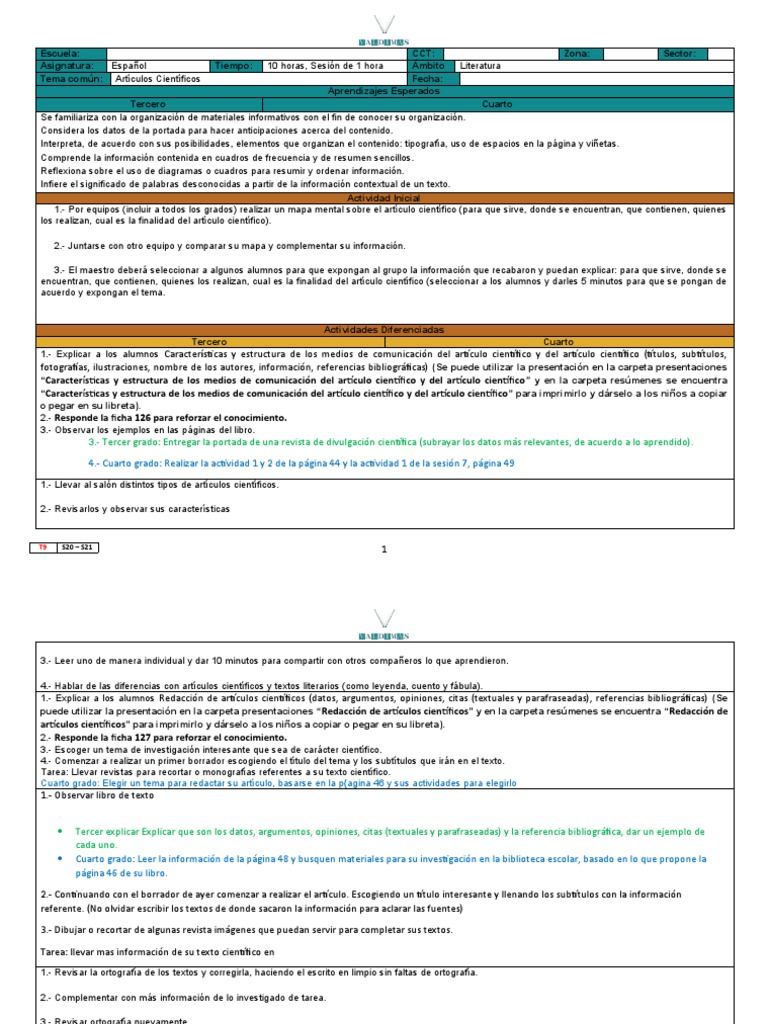 Planeación Presencial Tema 9 3-4 | PDF | Evaluación | Citación
