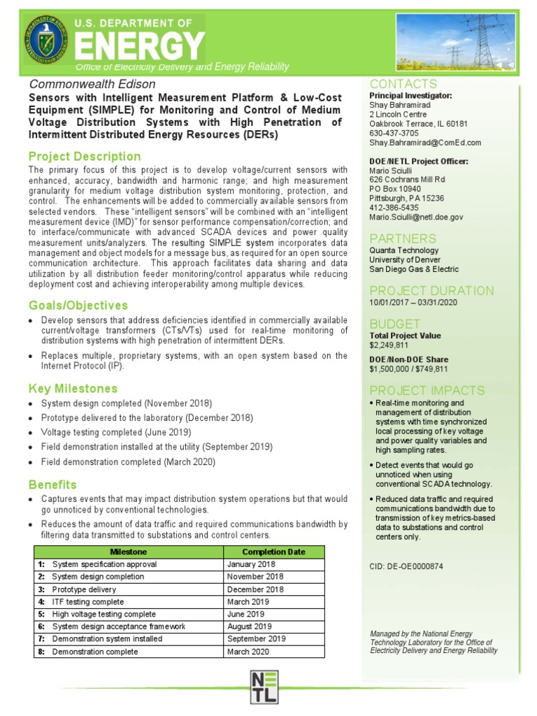 Commonwealth Edison: Project Description | PDF | Electric Power ...