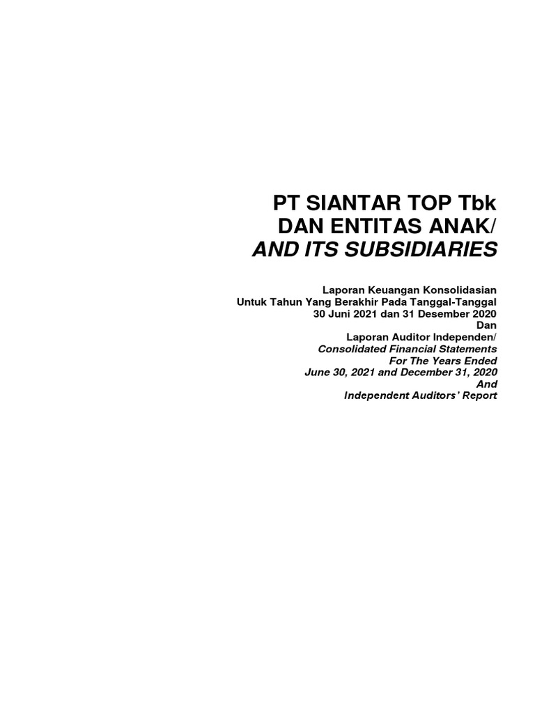 STTP Siantar Top | PDF