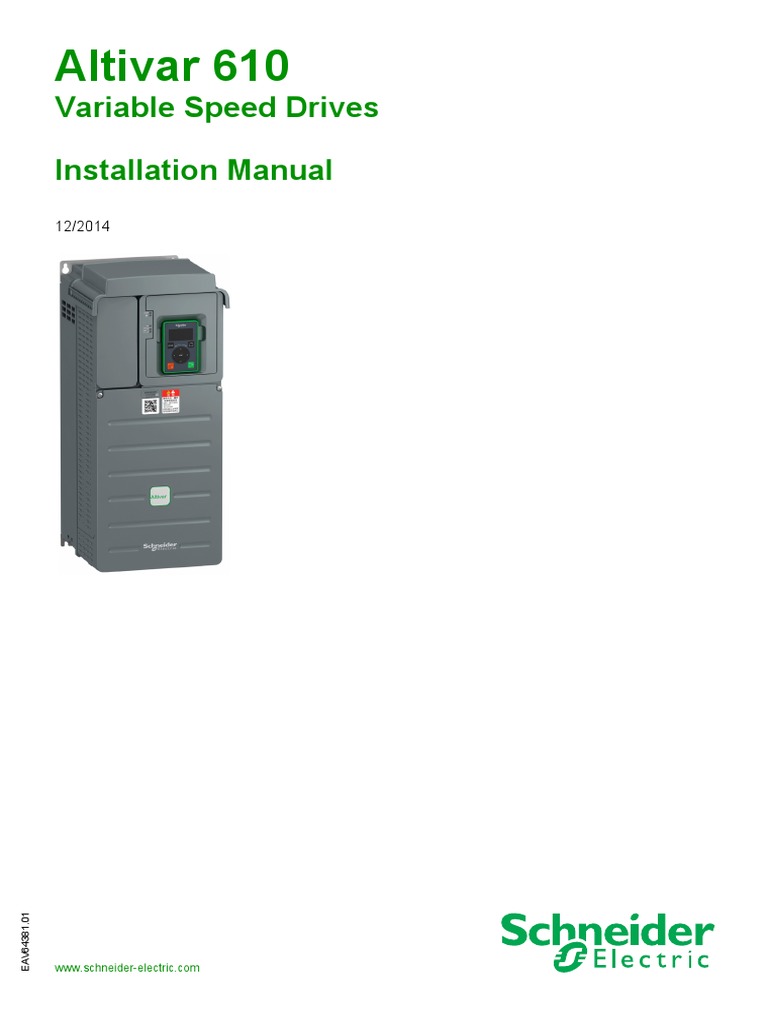 ATV610 Installation Manual EN EAV64381 02 | PDF | Direct Current ...