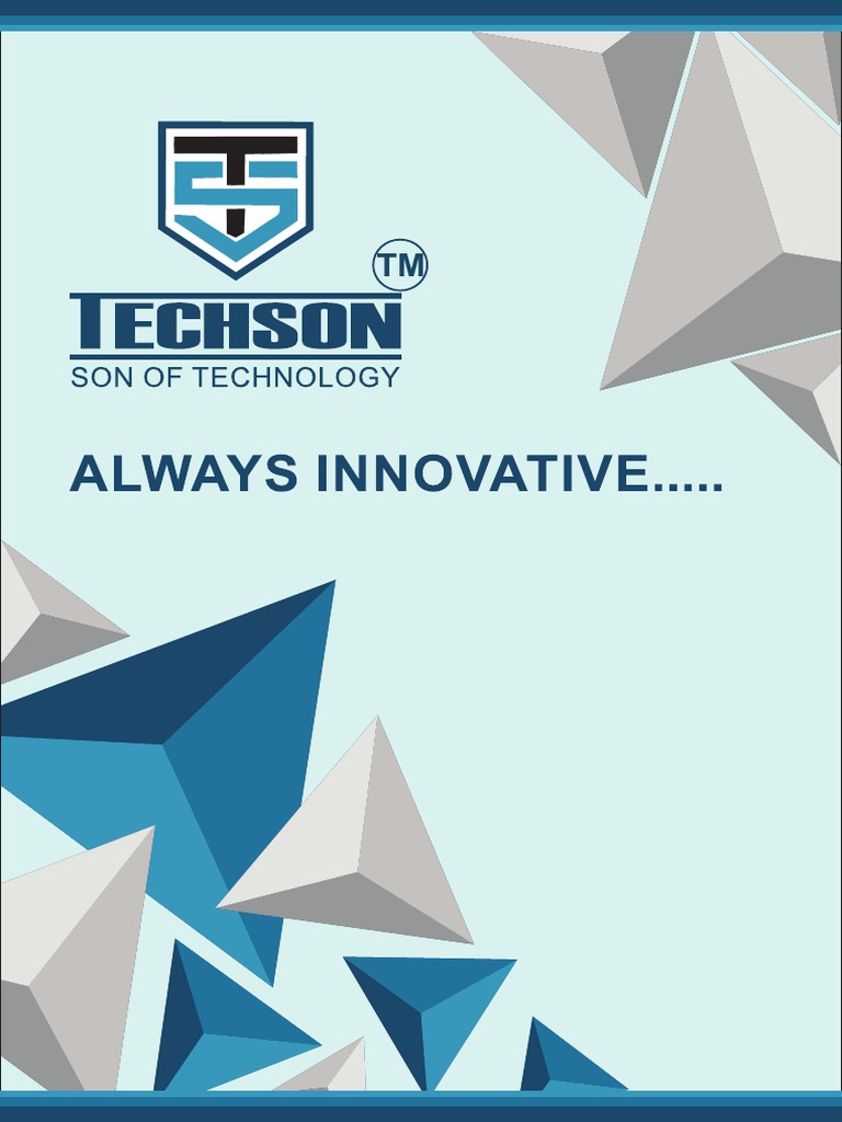 Techson Brochure SEP NEW | PDF | Manufactured Goods | Equipment