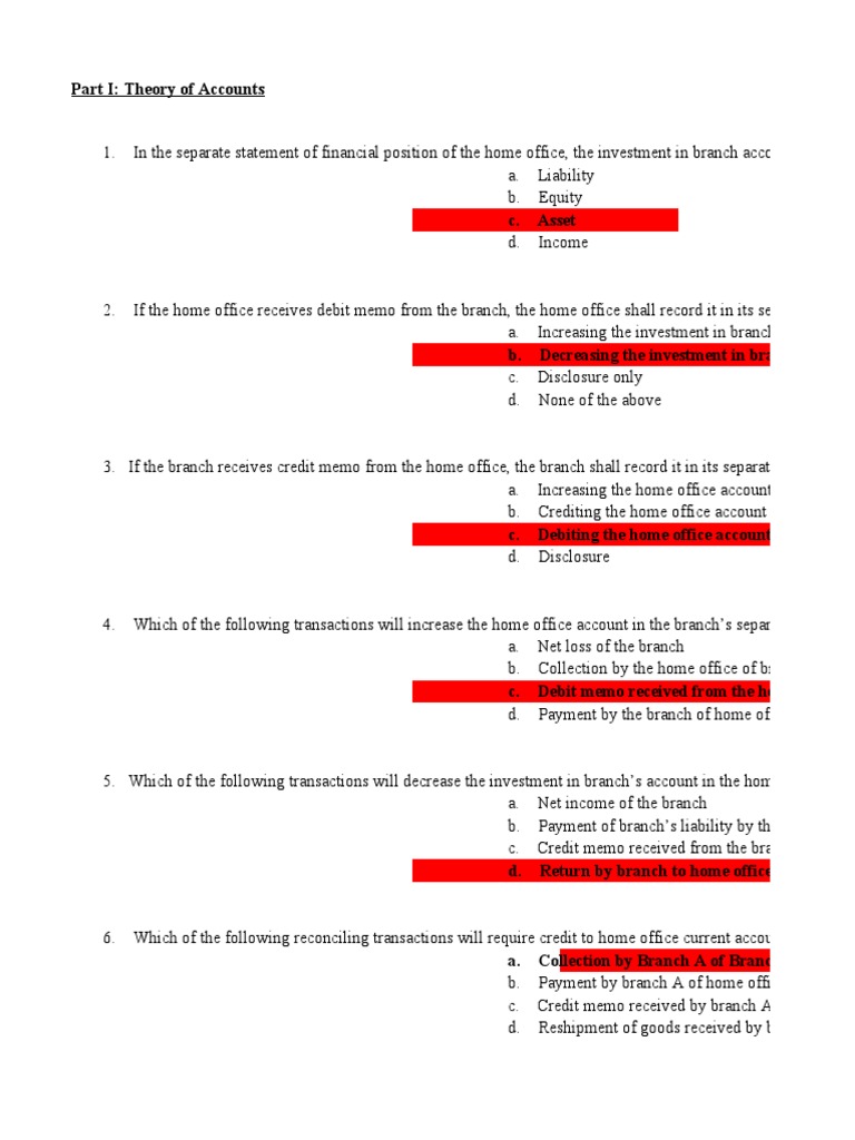 Accounts Theory & Problem Solving Guide | PDF | Debits And Credits ...