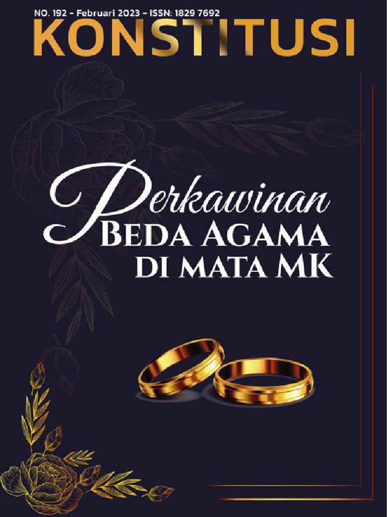 MK Tolak Perkawinan Beda Agama | PDF