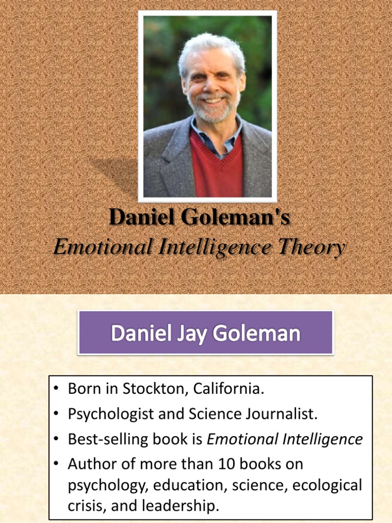 Goleman's Emotional Intelligence Theory | PDF | Emotional Intelligence ...
