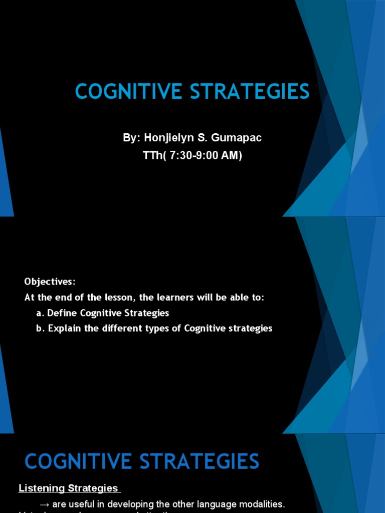 Cognitive Strategies | PDF | Mnemonic | Information