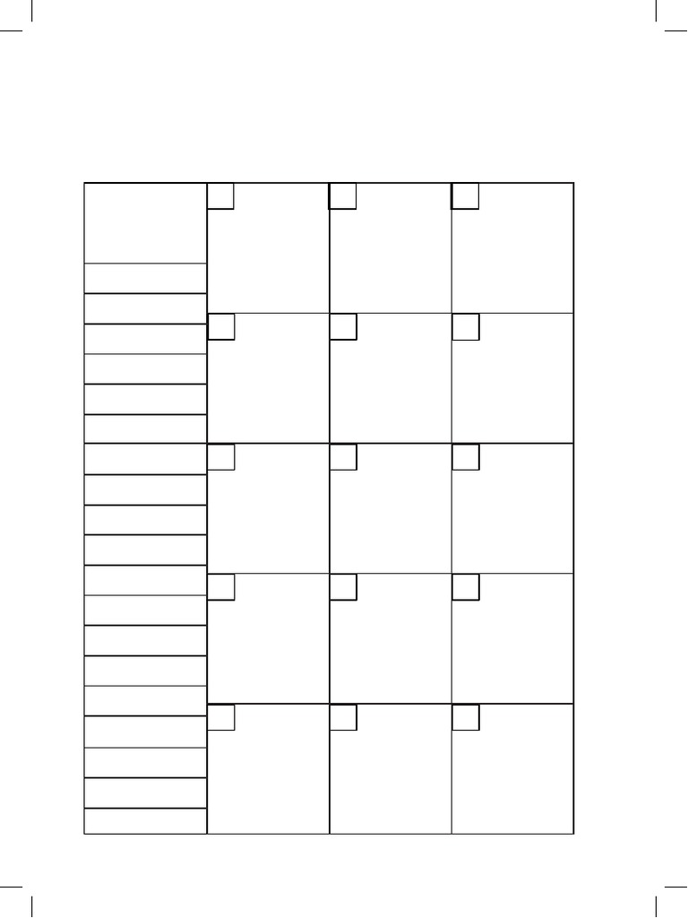 Weekly & Monthly Planner Template | PDF