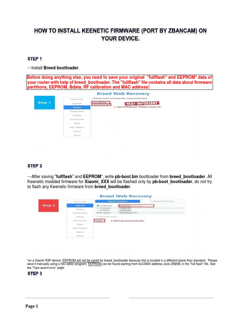 WARNING - READ - ME - Before - Flash - v14 | PDF | Booting | Router (Computing)