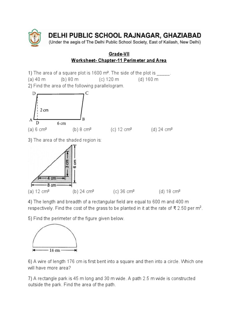 Chapter11 Perimeter and Area1 | PDF | Science & Mathematics
