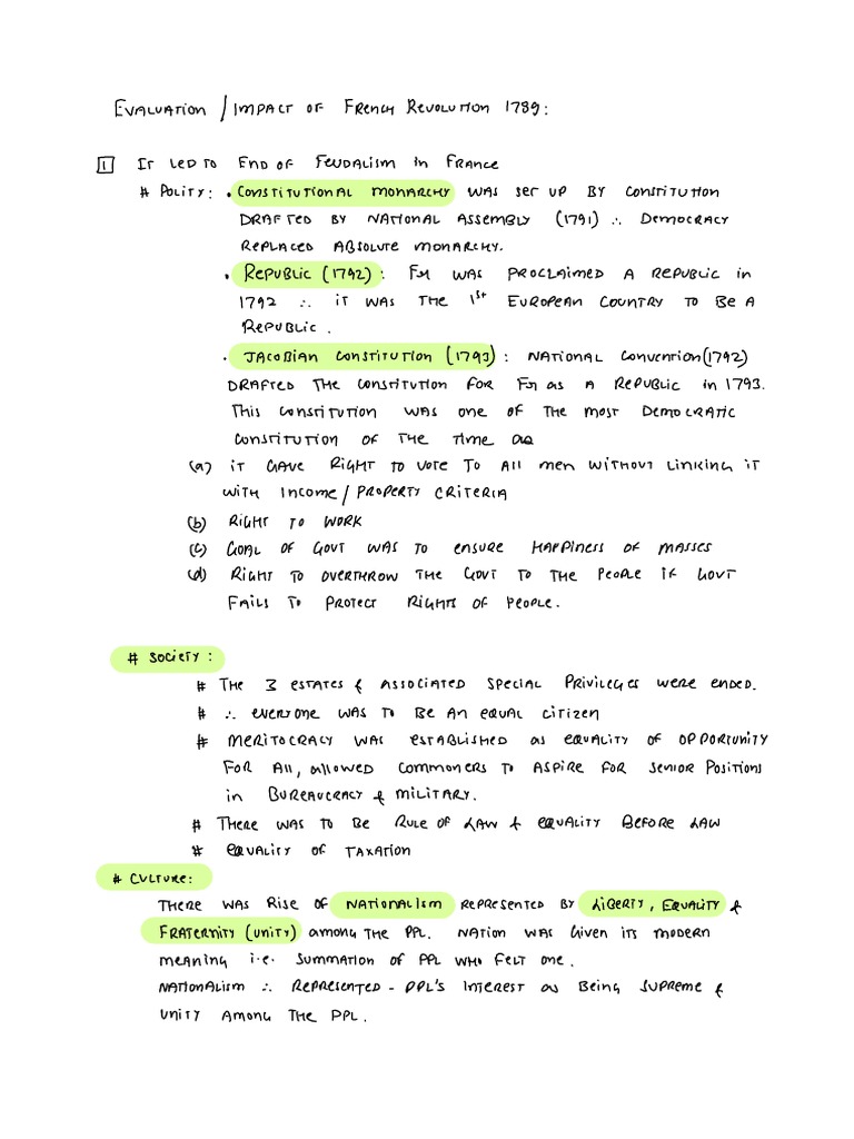 French Revolution Evaluation | PDF | Republic | Democracy