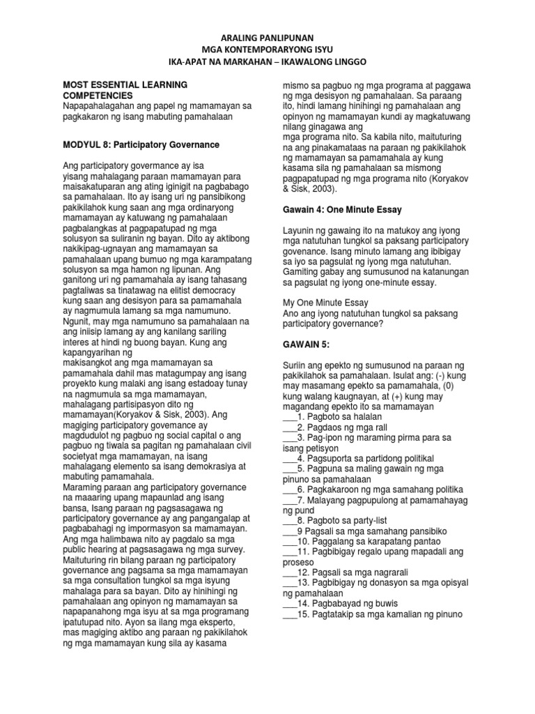 Ikawalong Linggo | PDF