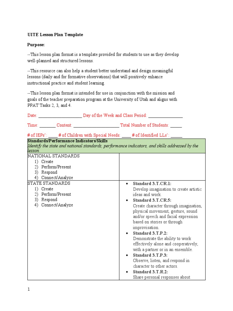 Elementary Characterization Unit Lesson 2 | PDF | Teachers | Lesson Plan