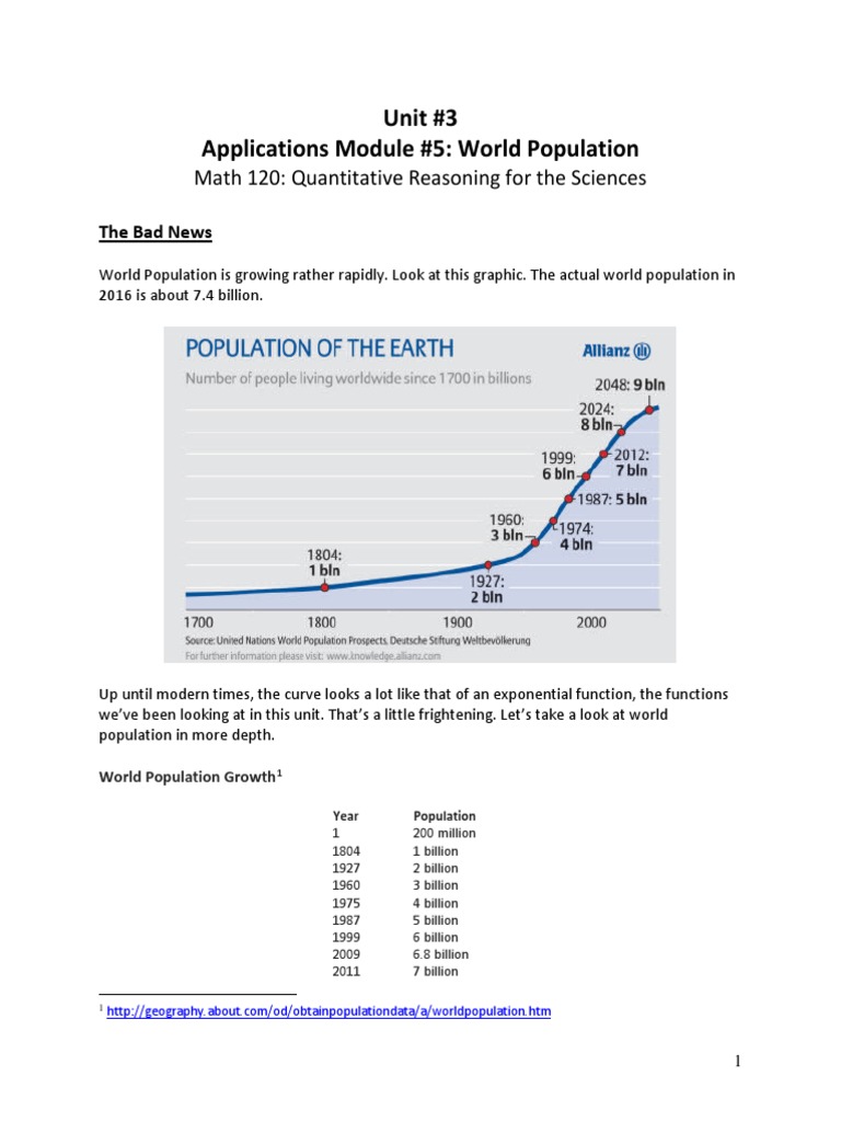 World Population | PDF | World Population | Population Growth