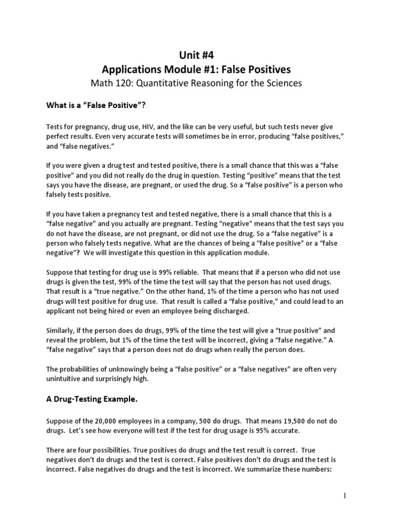 False Positives | PDF