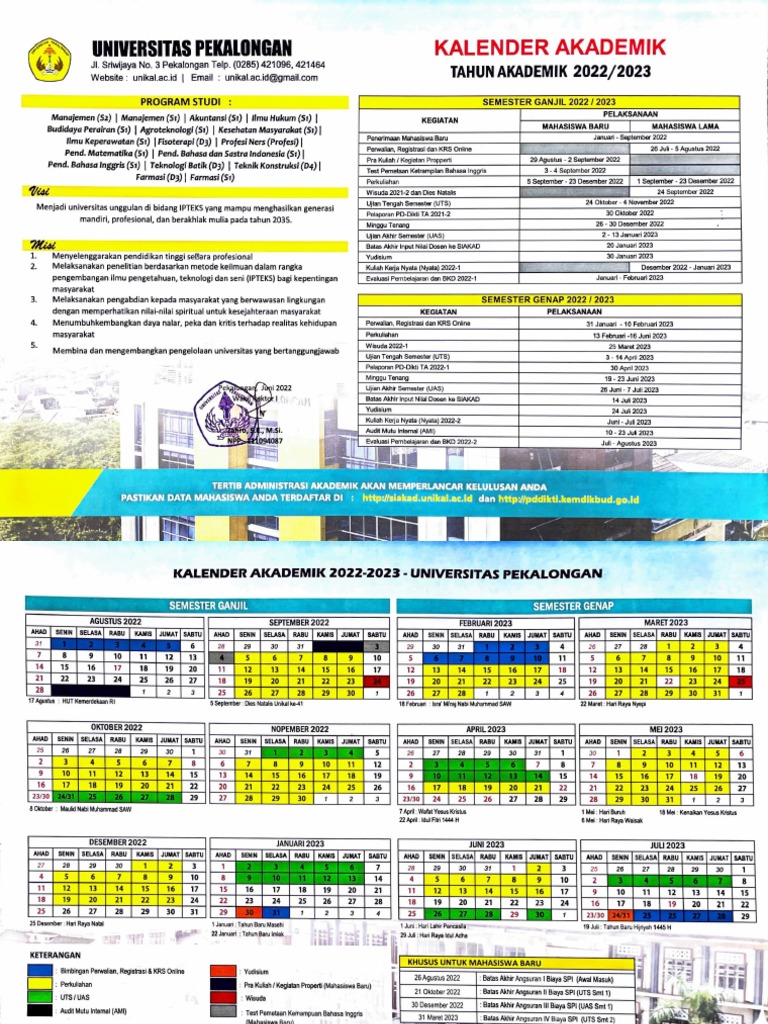 Kalender Akademik 2022-2023 | PDF