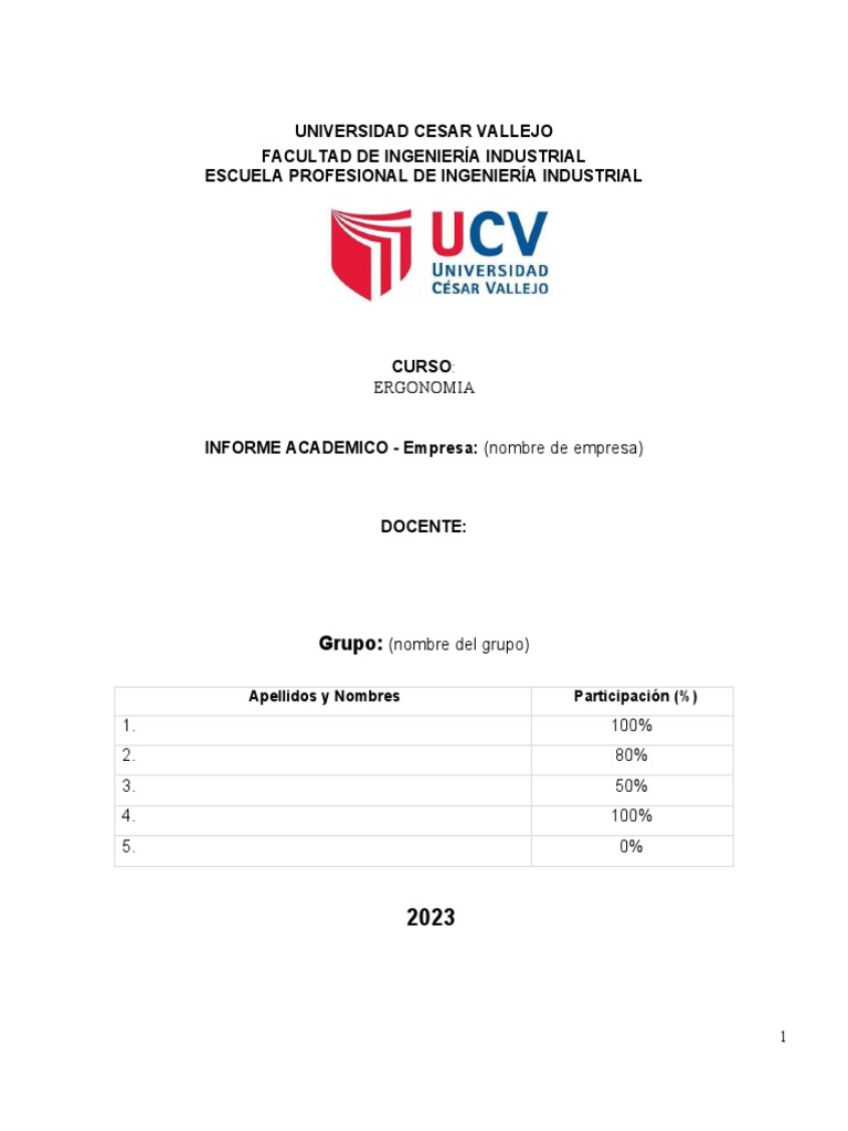 Estructura de Informe Académico | PDF | Gestión de recursos humanos | Business
