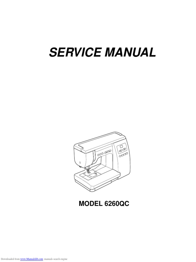 Janome 6260QC | PDF | Sewing Machine | Machines