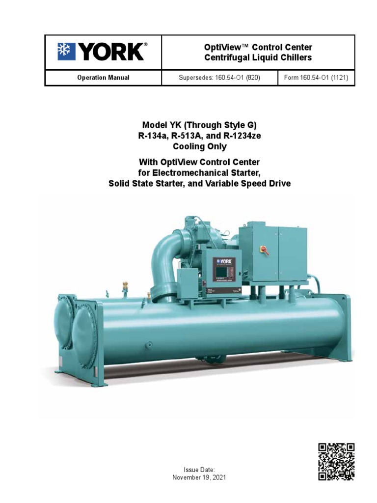 Optiview™ Control Center Centrifugal Liquid Chillers: Operation Manual ...