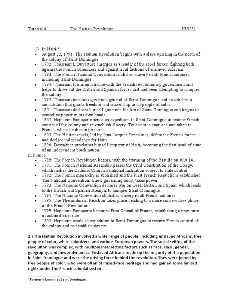 The Haitian Revolution | PDF