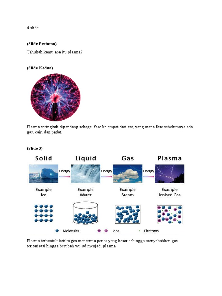 Pengertian dan Fase Plasma | PDF