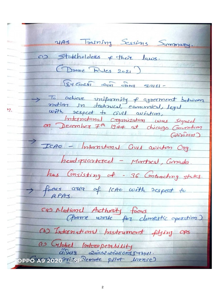 Drone Notes For Instructor Pilots | PDF