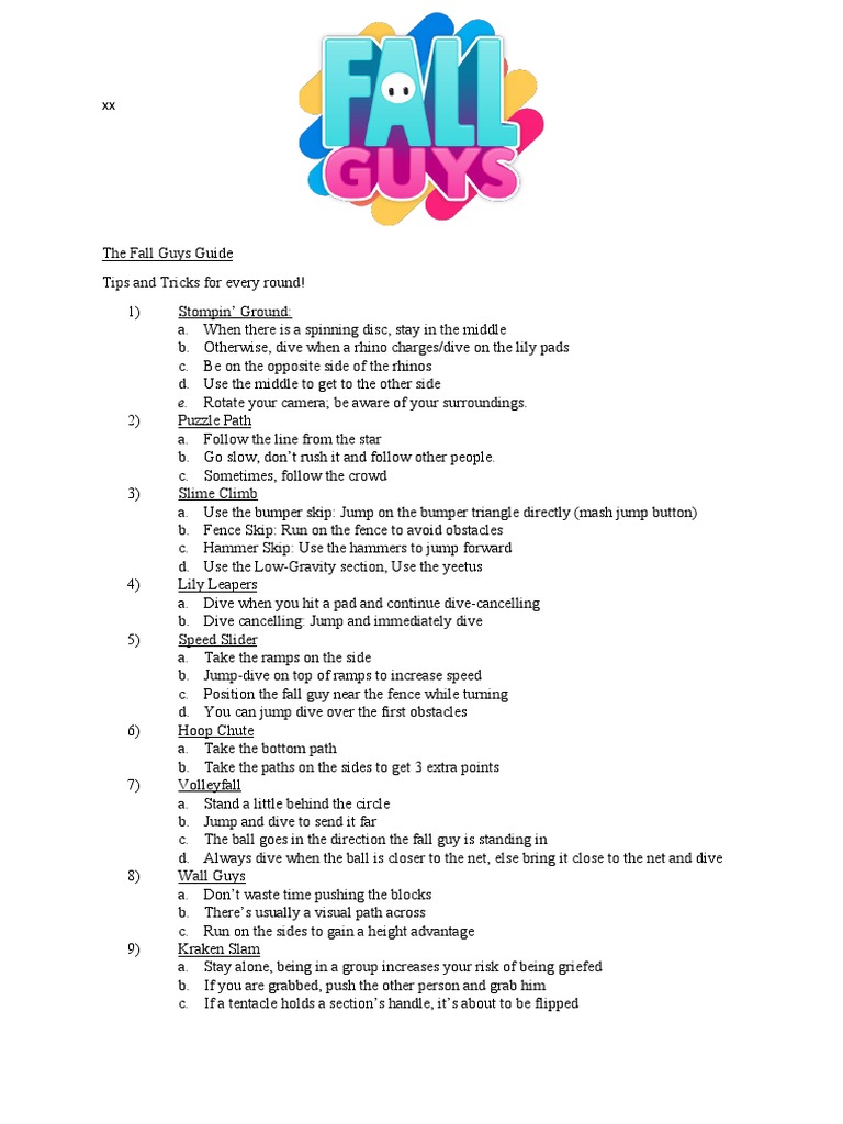 Fall Guys Guide | PDF Fall Guys Guide | PDF