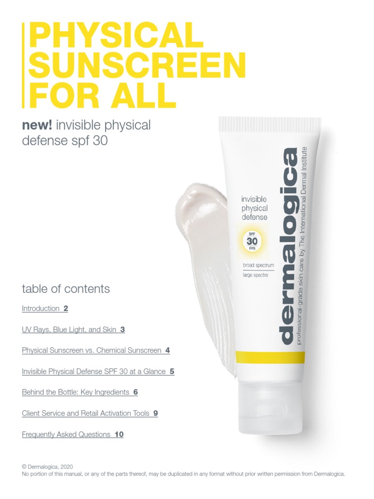 Physical Sunscreen For All | PDF | Sunscreen | Ultraviolet