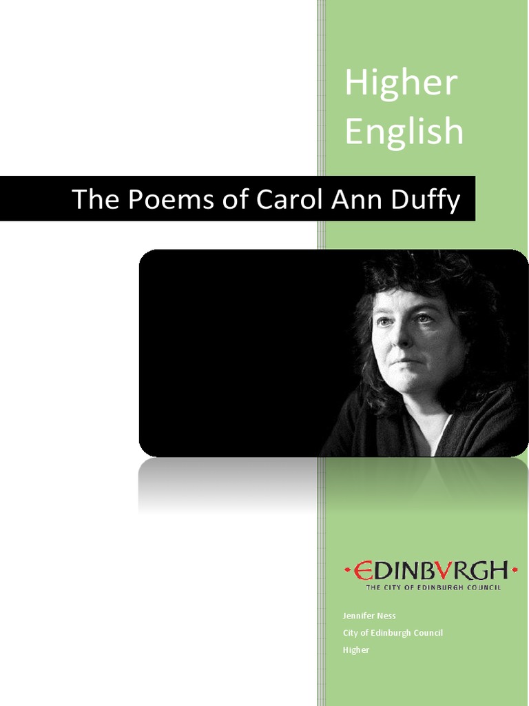 The Poems of Carol Ann Duffy: Higher English | PDF