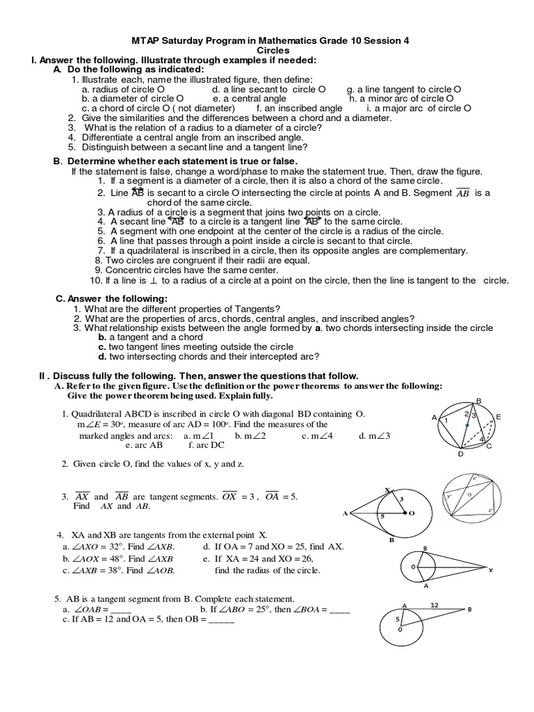 Mtap G10S4 Student | PDF