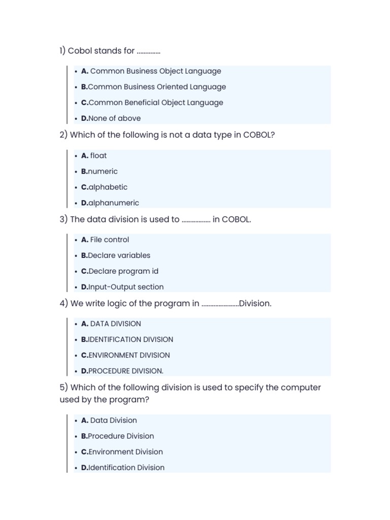 cobol-quiz-02 | PDF