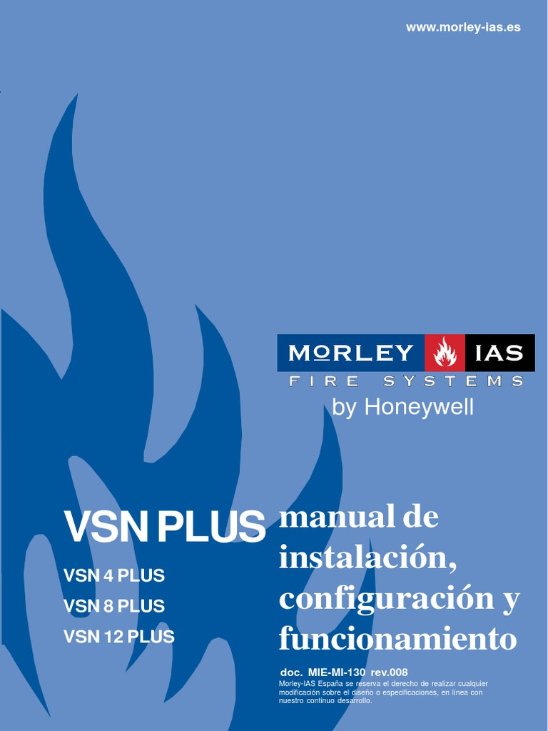 Manual Instalación VSN PLUS Morley-IAS | PDF | Diodo emisor de luz | Relé