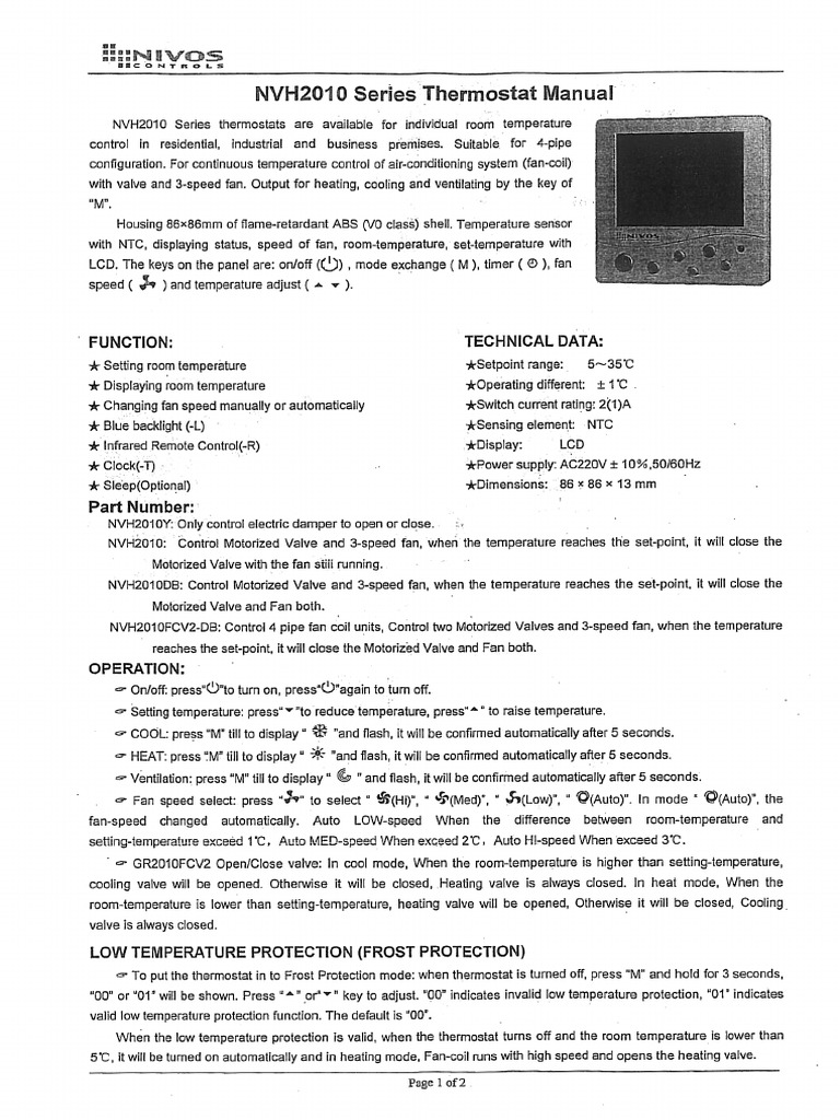 skm-remote-control-digital-theromostat | PDF