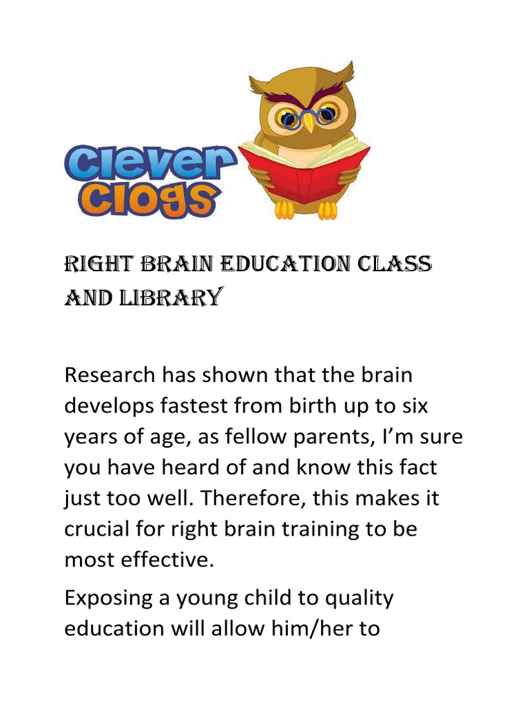 Right Brain Education | PDF