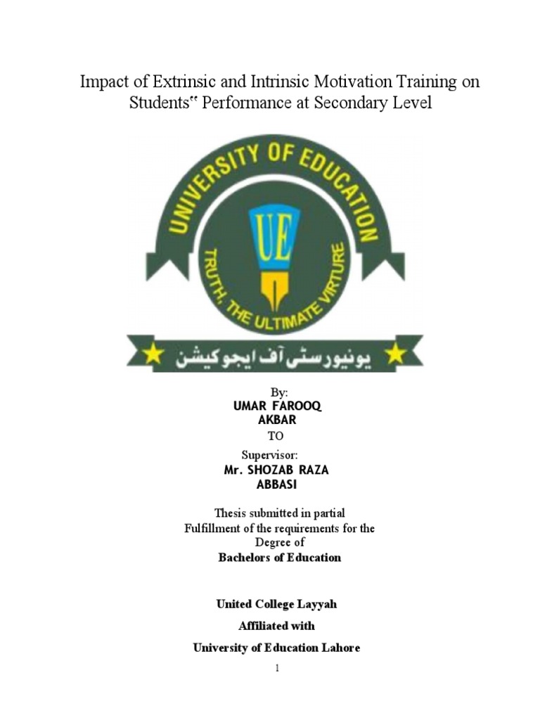 Motivation's Impact on Student Performance | PDF | Motivational | Motivation