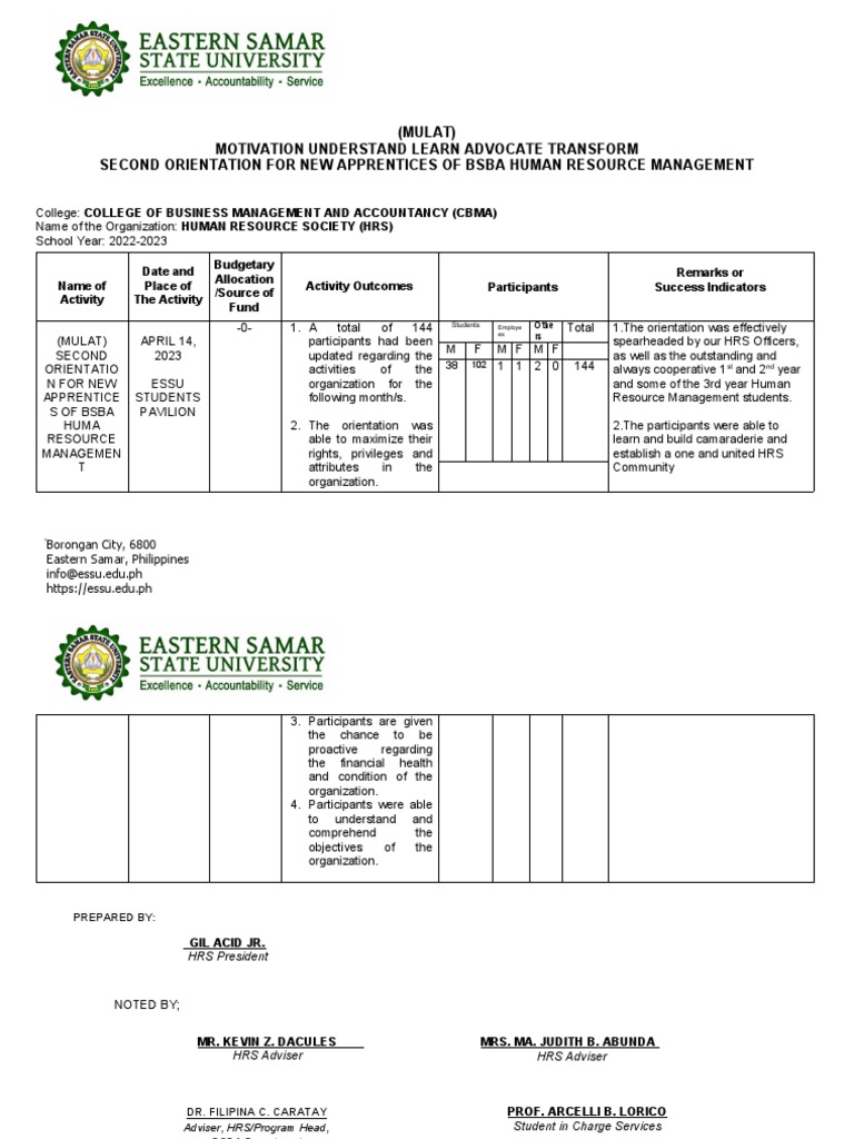 AR (2nd Orientation) . | PDF
