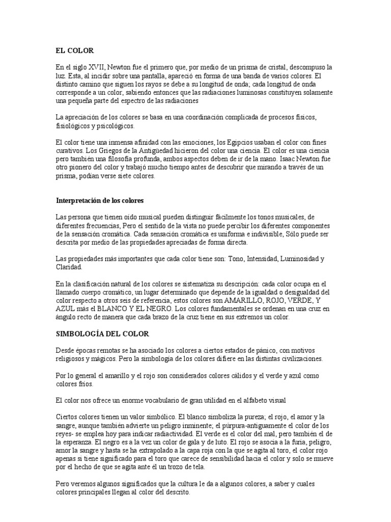 El Color | PDF