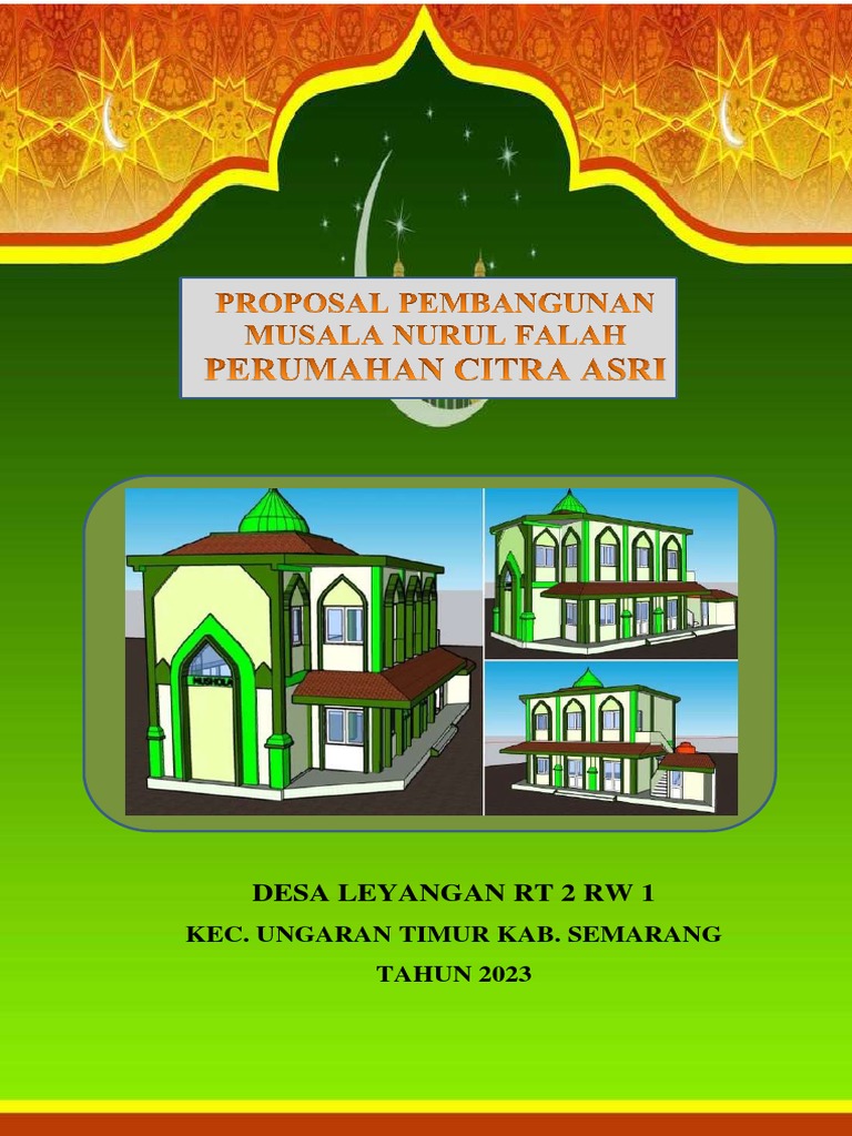 Proposal Pembangunan Mushola Nurul Falah | PDF