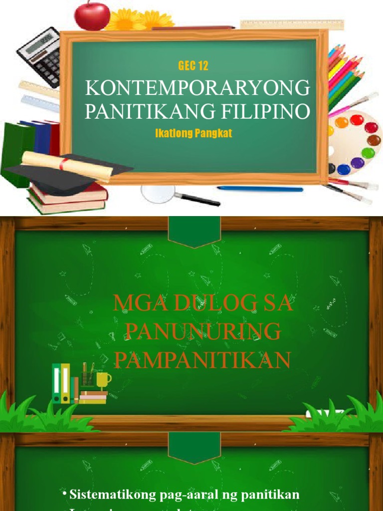 Kontemporaryong Panitikang Filipino: Ikatlong Pangkat | PDF