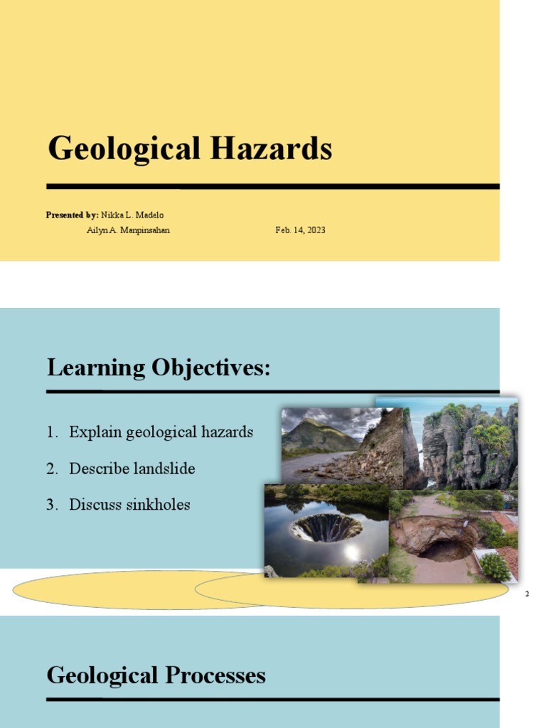 Geological Hazards | PDF | Landslide | Sinkhole