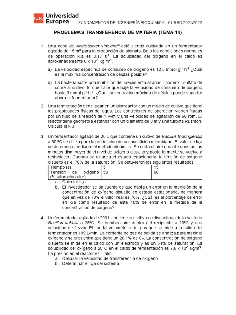 Problemas Tema 14 - TM | PDF