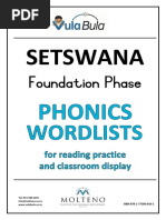 Setswana Worksheets 2024 - 073757 | PDF | Languages Of Africa | Languages