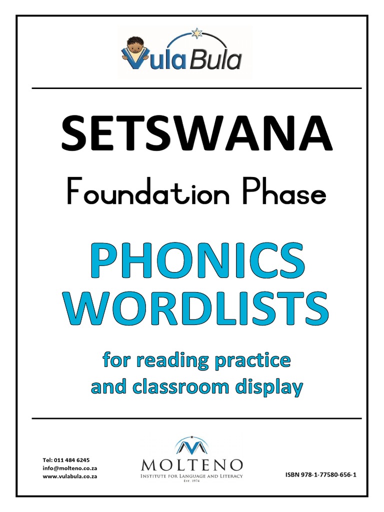 Setswana: Tel: 011 484 6245 Info@molteno - Co.za WWW - Vulabula.co - Za ...