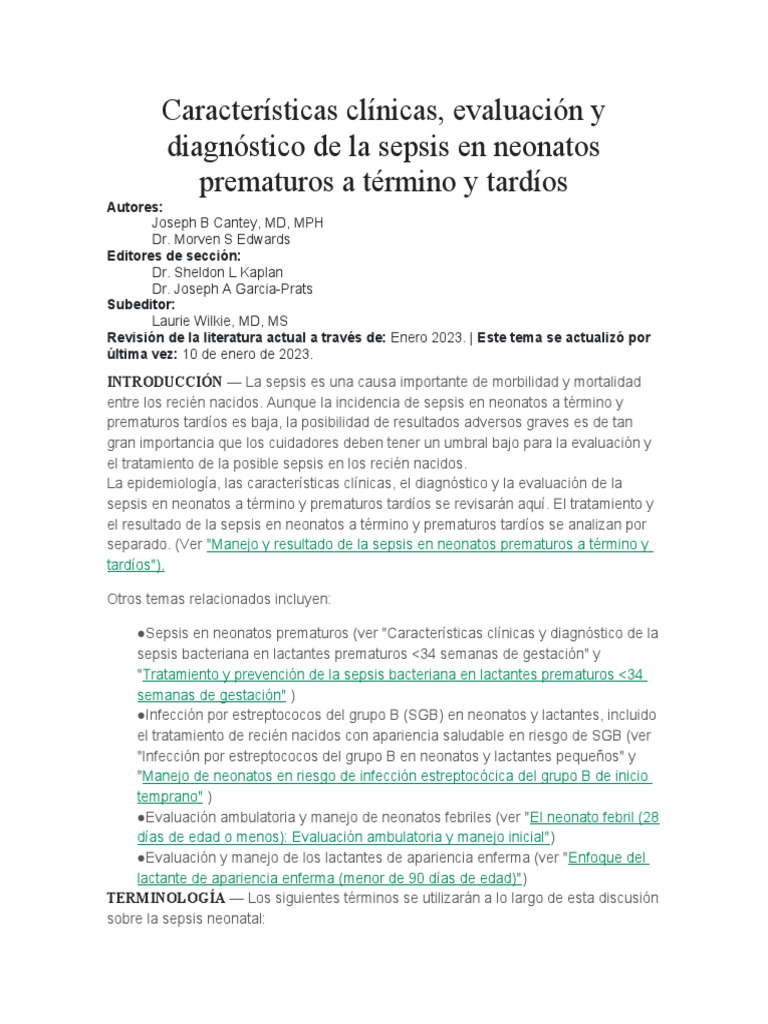 Clinica, Eval Inicial, TX de SX (2023) | PDF | Septicemia | Proteína C ... Clinica, Eval Inicial, TX de SX (2023) | PDF | Septicemia | Proteína C ...