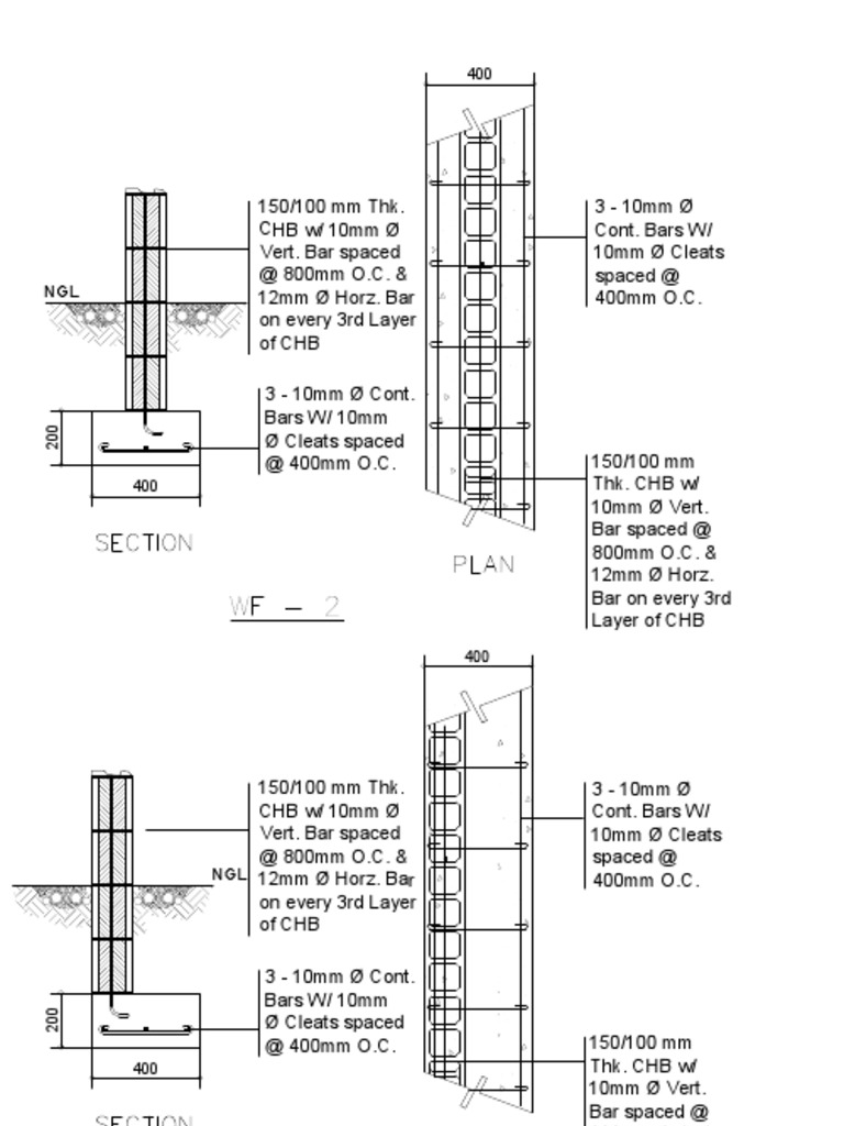 CHB Reinforcement Details and Spacing | PDF