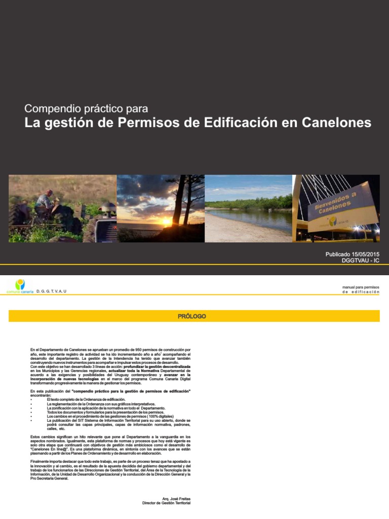 Compendio Practico Gestion Permisos Edificacion en Canelones | PDF | edificio | Planificación urbana