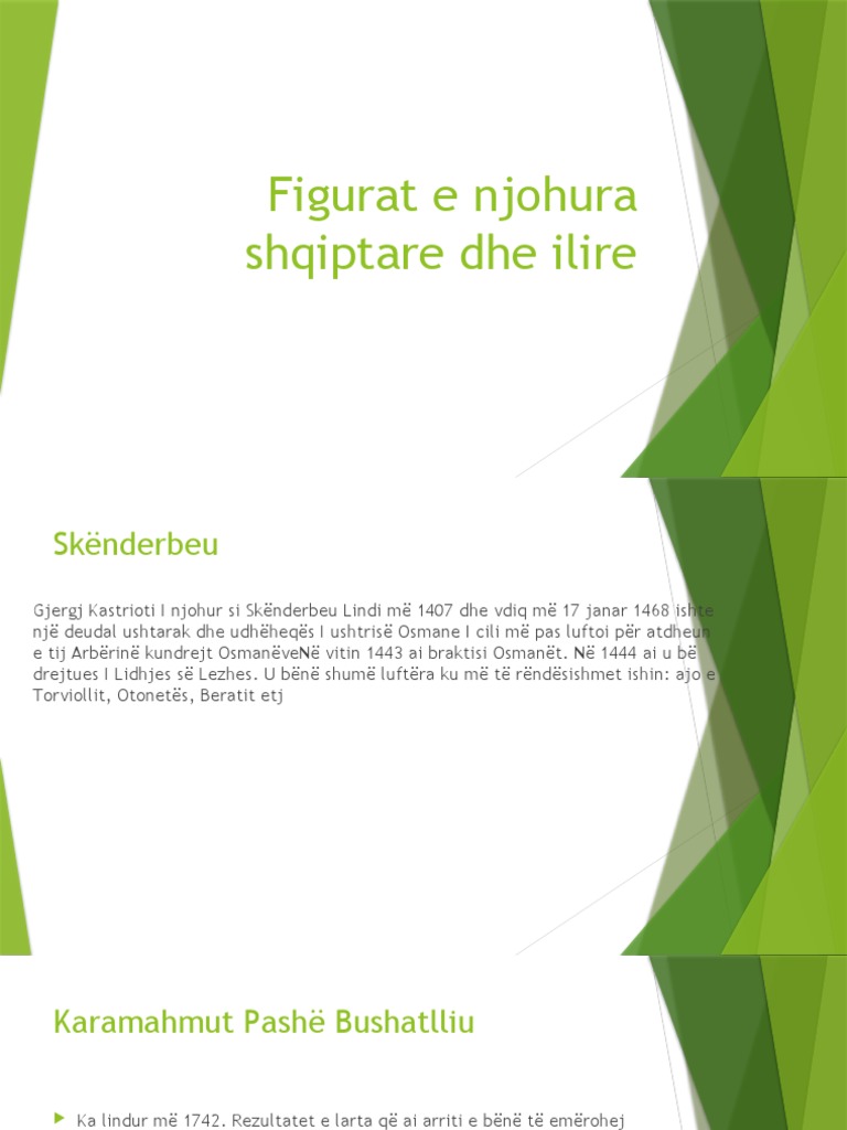 Figurat e Njohura Shqiptare Dhe Ilire | PDF