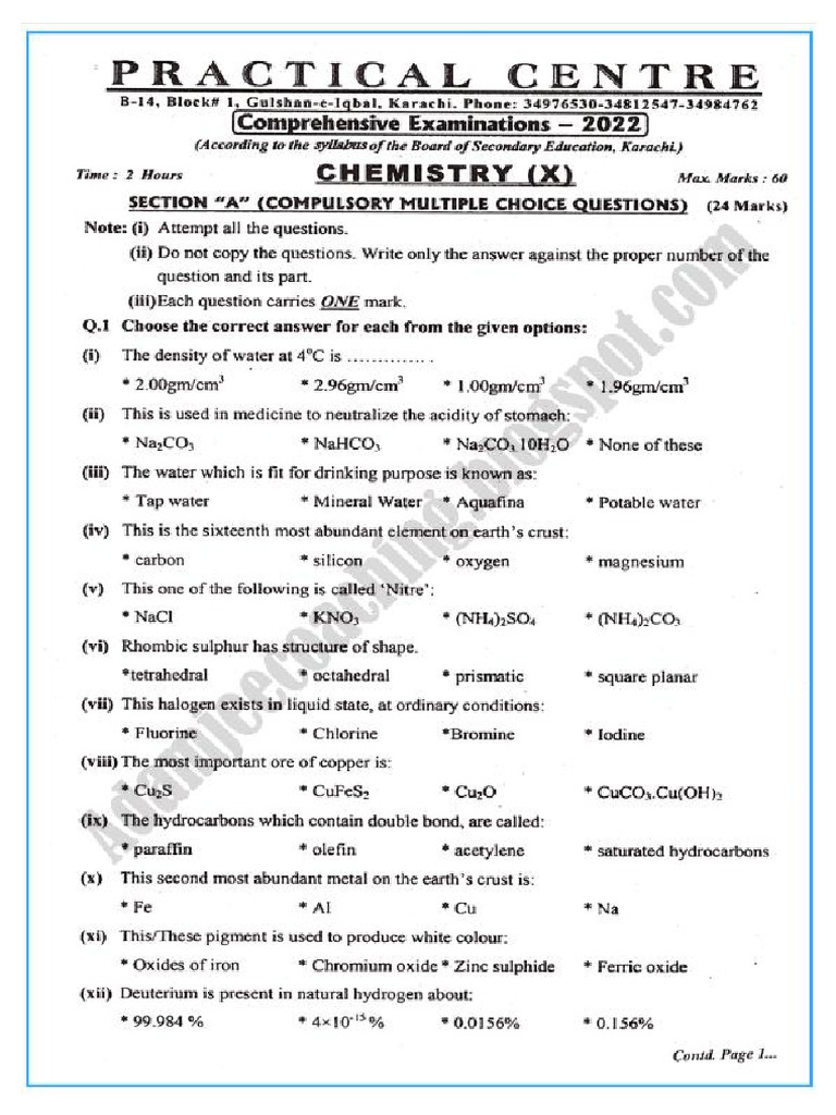 Class10 Guess Practical Center | PDF