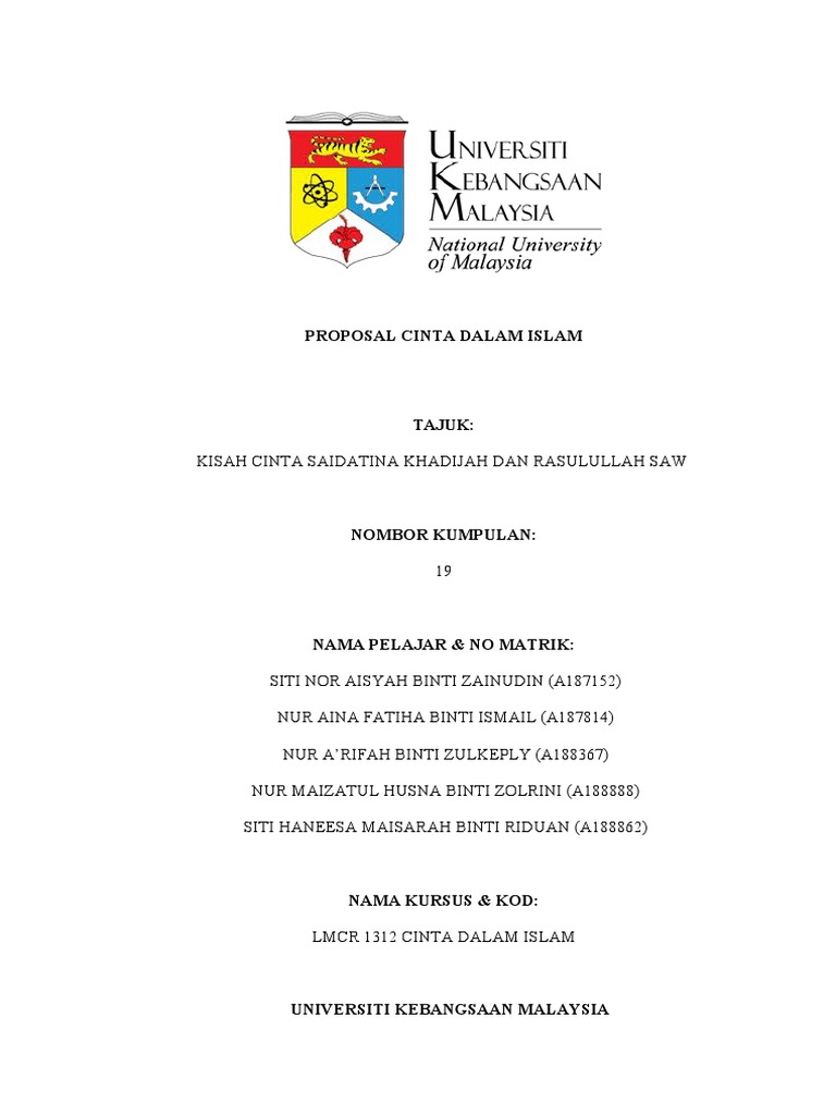 Proposal Cinta Dalam Islam | PDF | Ilmu Sosial