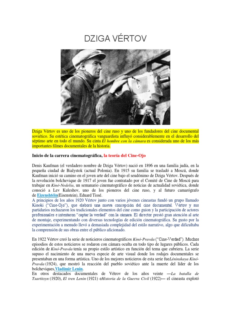 Dziga Vertov | PDF | Documental